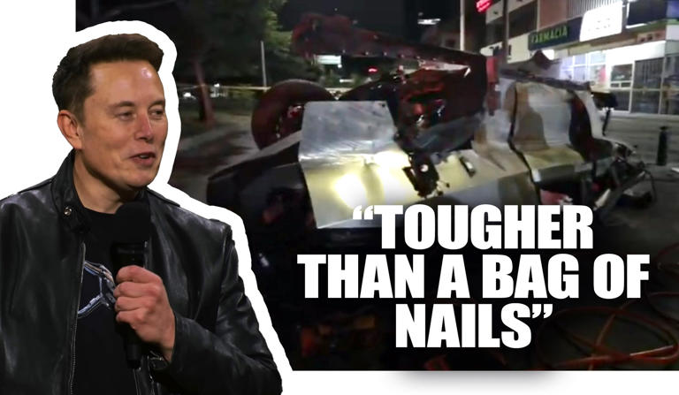 Elon Musk Boasts About Tesla Cybertruck’s Strength After Devastating Crash Elon Musk Boasts About Tesla Cybertruck’s Strength After Devastating Crash