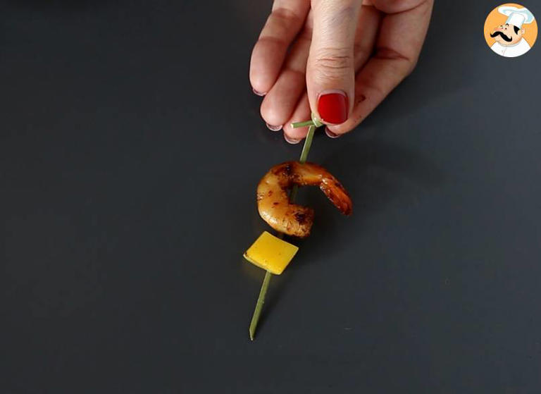 Prawn and mango verrines