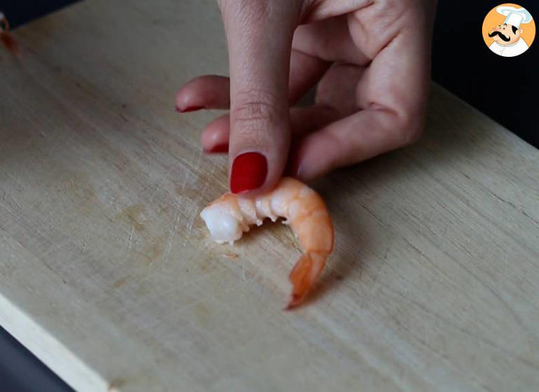 Prawn and mango verrines
