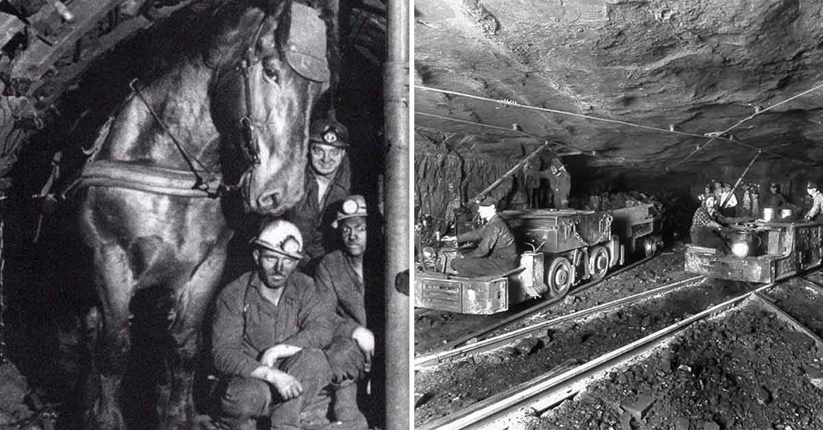 30 Old Black and White Photos of Men Working the Mines