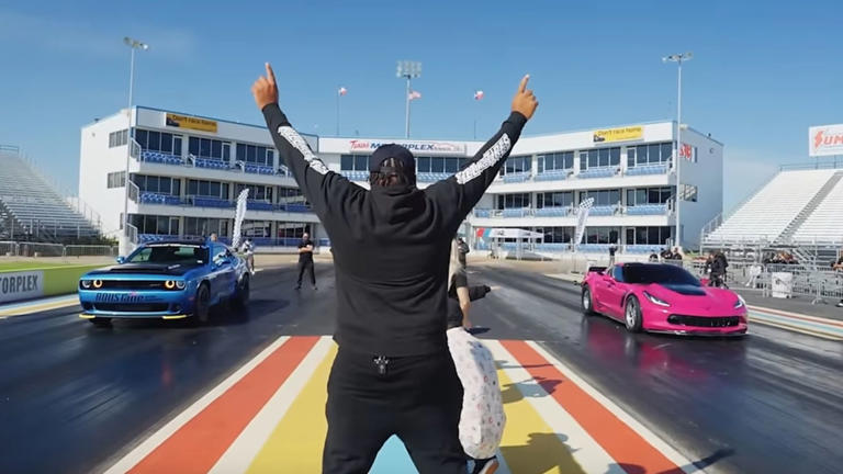 Dodge Demon And C7 Z06 Corvette Throw Down In No-Prep Drag Race