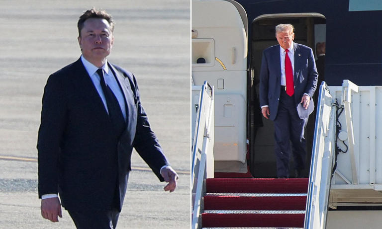 Trump's DC entourage: Elon Musk leads confidants on the tarmac Trump's DC entourage: Elon Musk leads confidants on the tarmac
