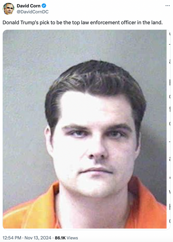 Fact Check: Real Mug Shot of Trump Attorney General Nominee Matt Gaetz ... Fact Check: Real Mug Shot of Trump Attorney General Nominee Matt Gaetz ...