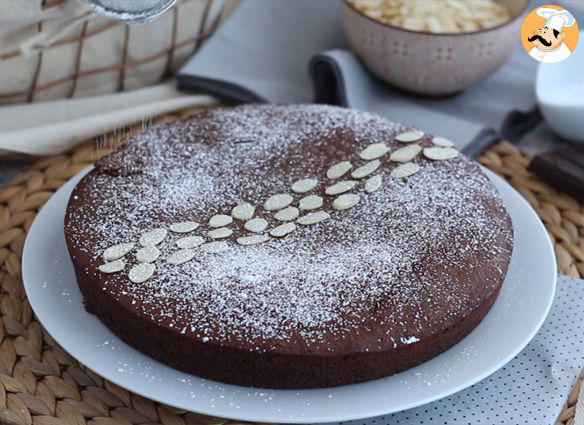 Torta caprese (bizcocho de chocolate y almendra)