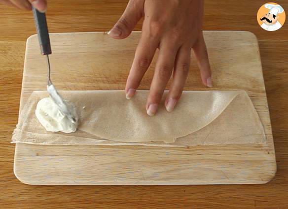 Goat cheese and honey samosas