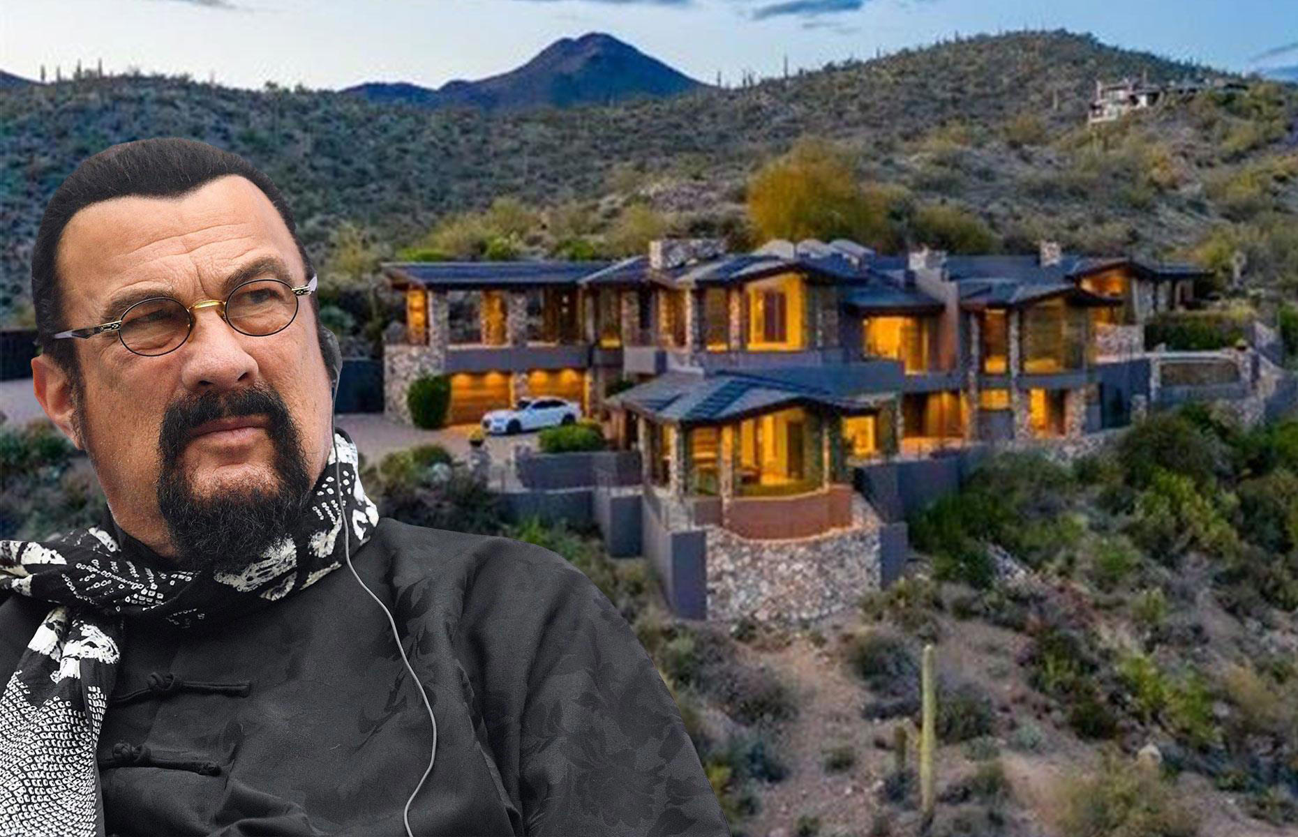See inside Steven Seagal's bulletproof desert mansion See inside Steven Seagal's bulletproof desert mansion