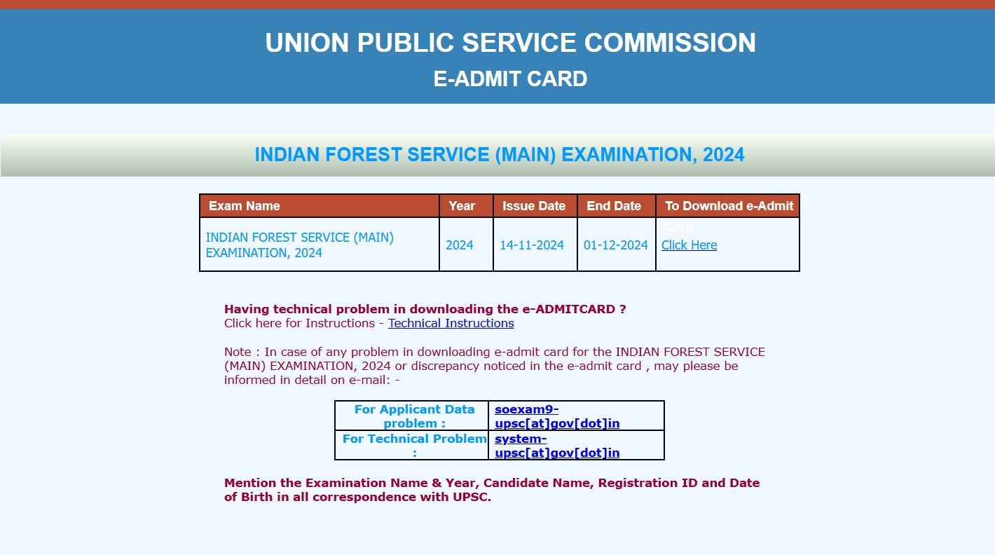 UPSC IFS Mains 2024 admit card out at upsc.gov.in, direct link to ... UPSC IFS Mains 2024 admit card out at upsc.gov.in, direct link to ...