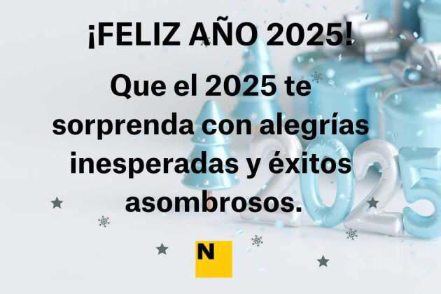 Feliz Año Nuevo 2025: las mejores felicitaciones con foto y frases ...