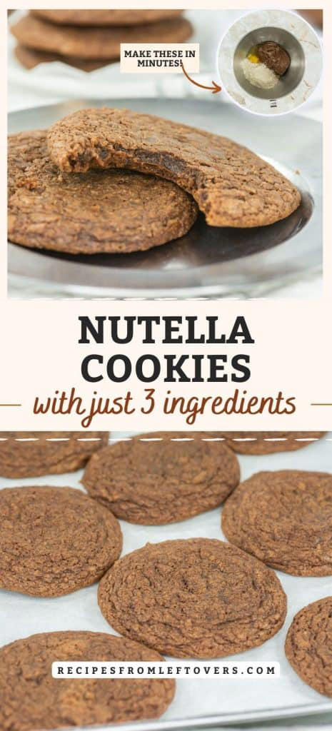 Easy 3-Ingredient Nutella Cookies Recipe