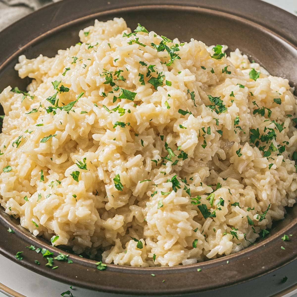 Creamy Garlic Parmesan Rice