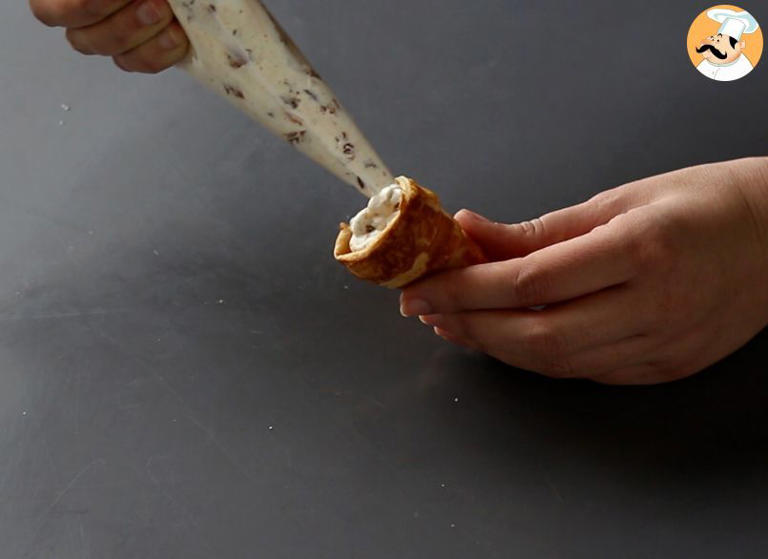 Carrot shaped croissant cones : a cute easter appetizer with goat ...