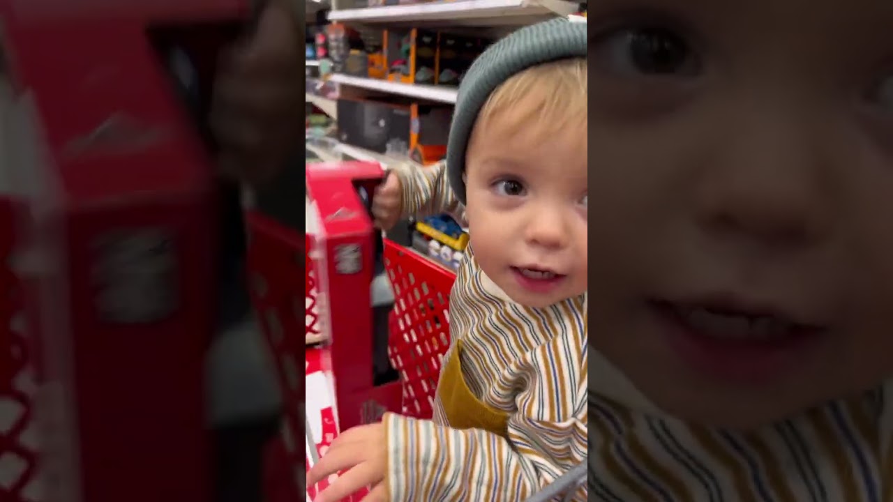 Holiday shopping turns into an adventure with a toddler