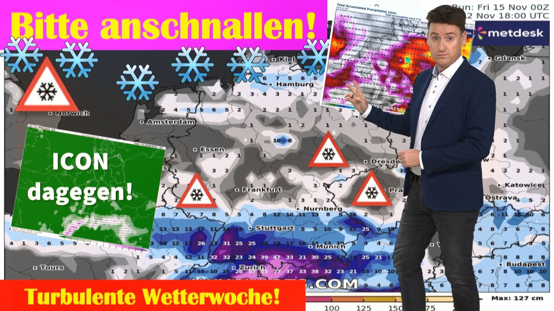 GFS mit 50 cm Schnee, ICON mit fast nichts - Duell der Wettermodelle ...