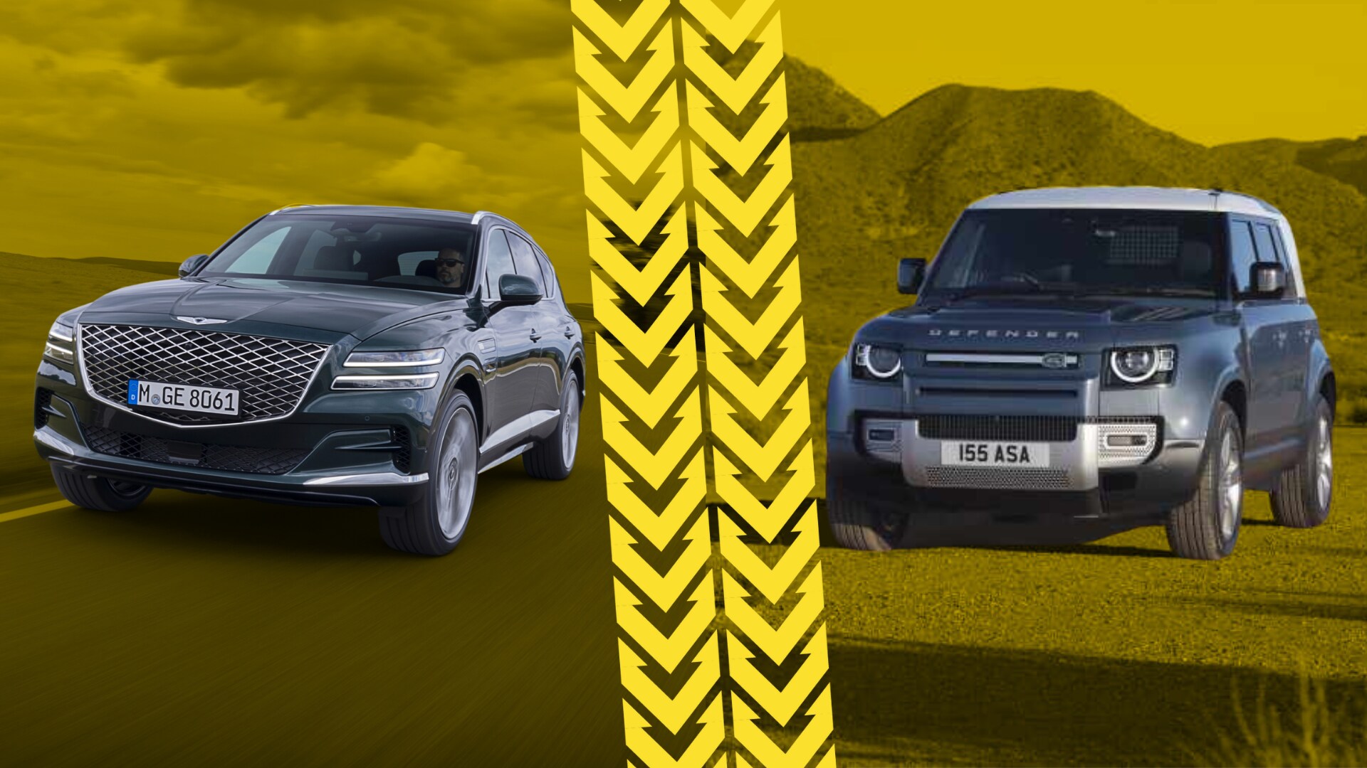 Land Rover Defender vs Genesis GV80, rugged adventure vs refined luxury