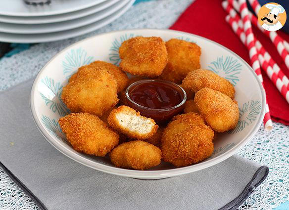 Nuggets crujientes de pollo caseros