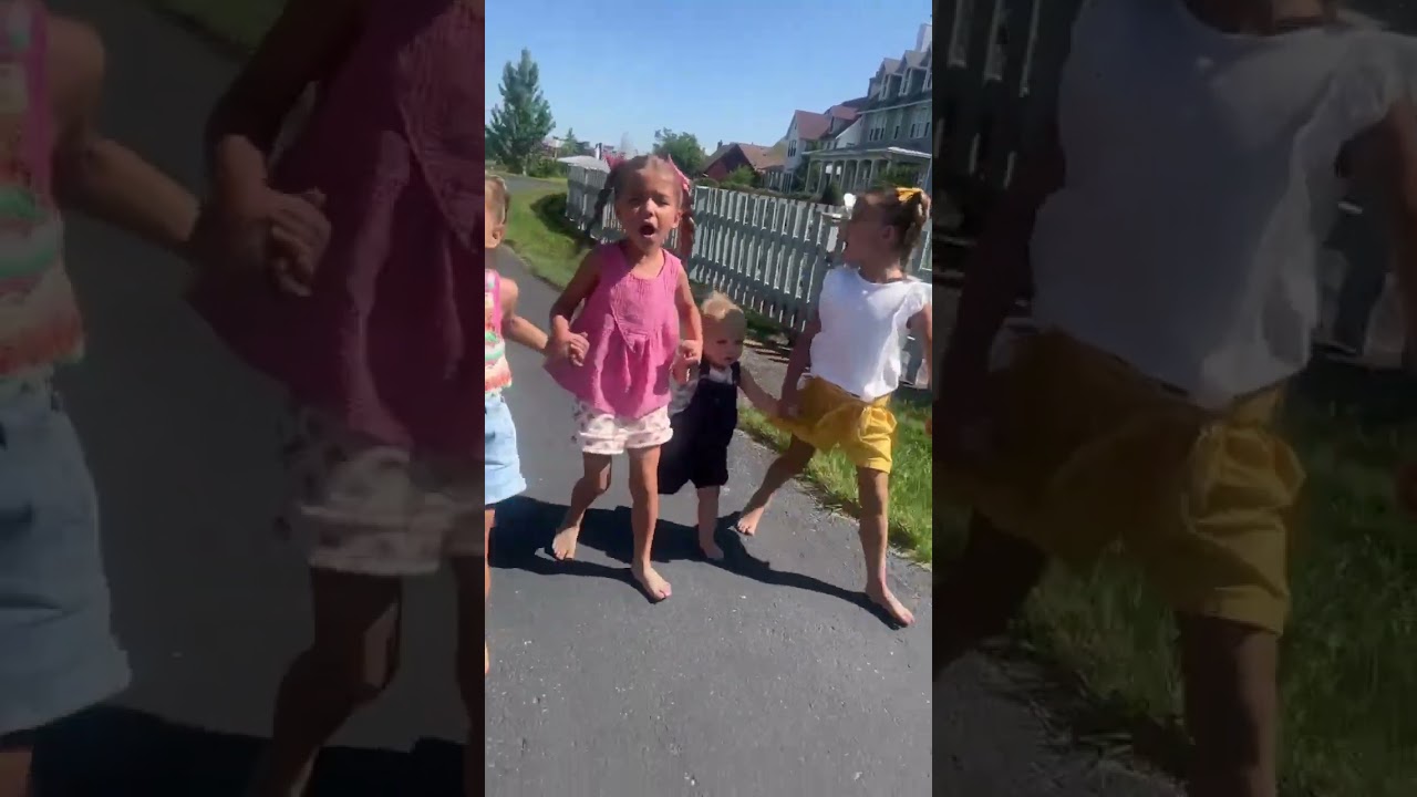 Five kids walking song goes viral