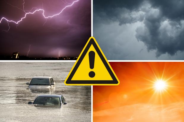 What do yellow, amber and red weather warnings from the Met Office mean?