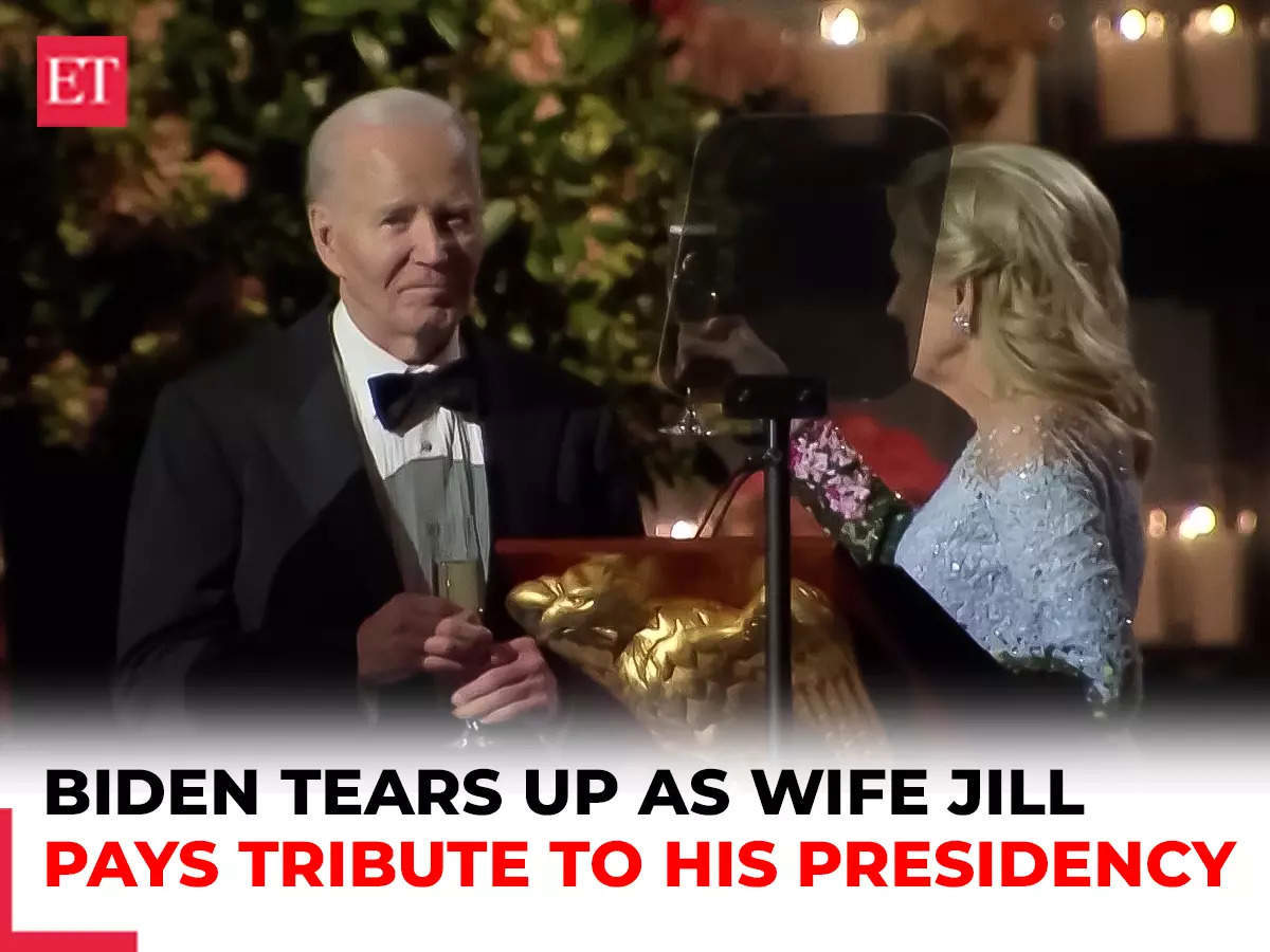 Outgoing US President Joe Biden gets emotional after First Lady Jill ... Outgoing US President Joe Biden gets emotional after First Lady Jill ...