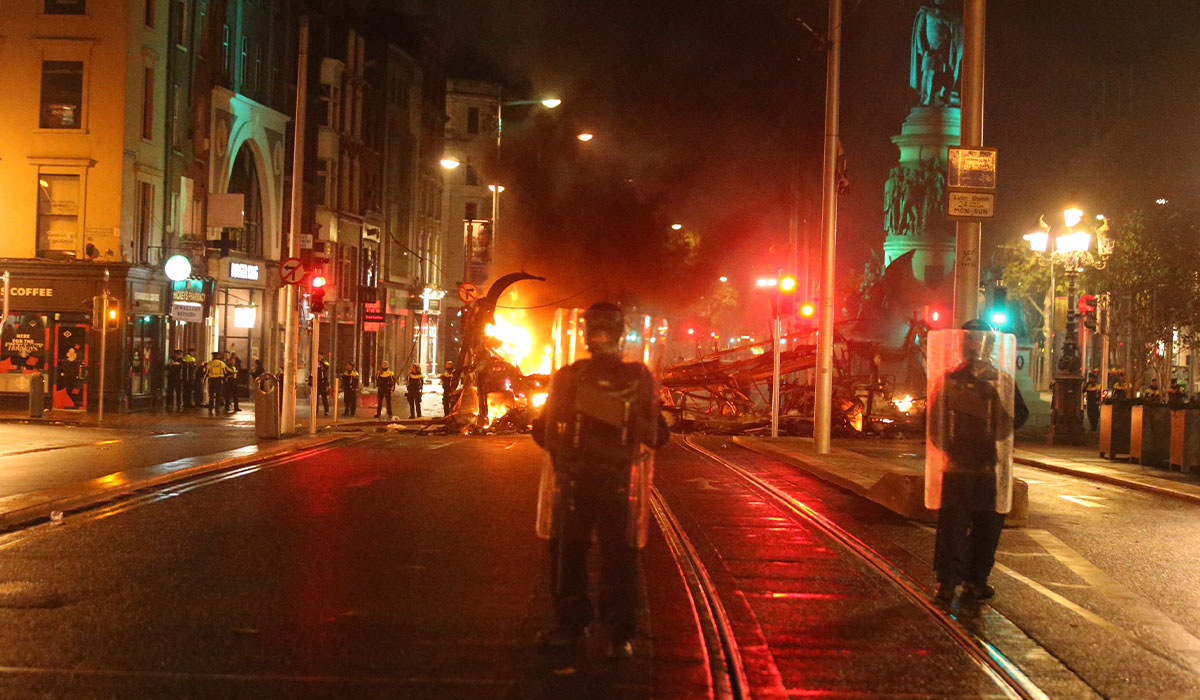 Shop looted in Dublin riots is robbed for the third time