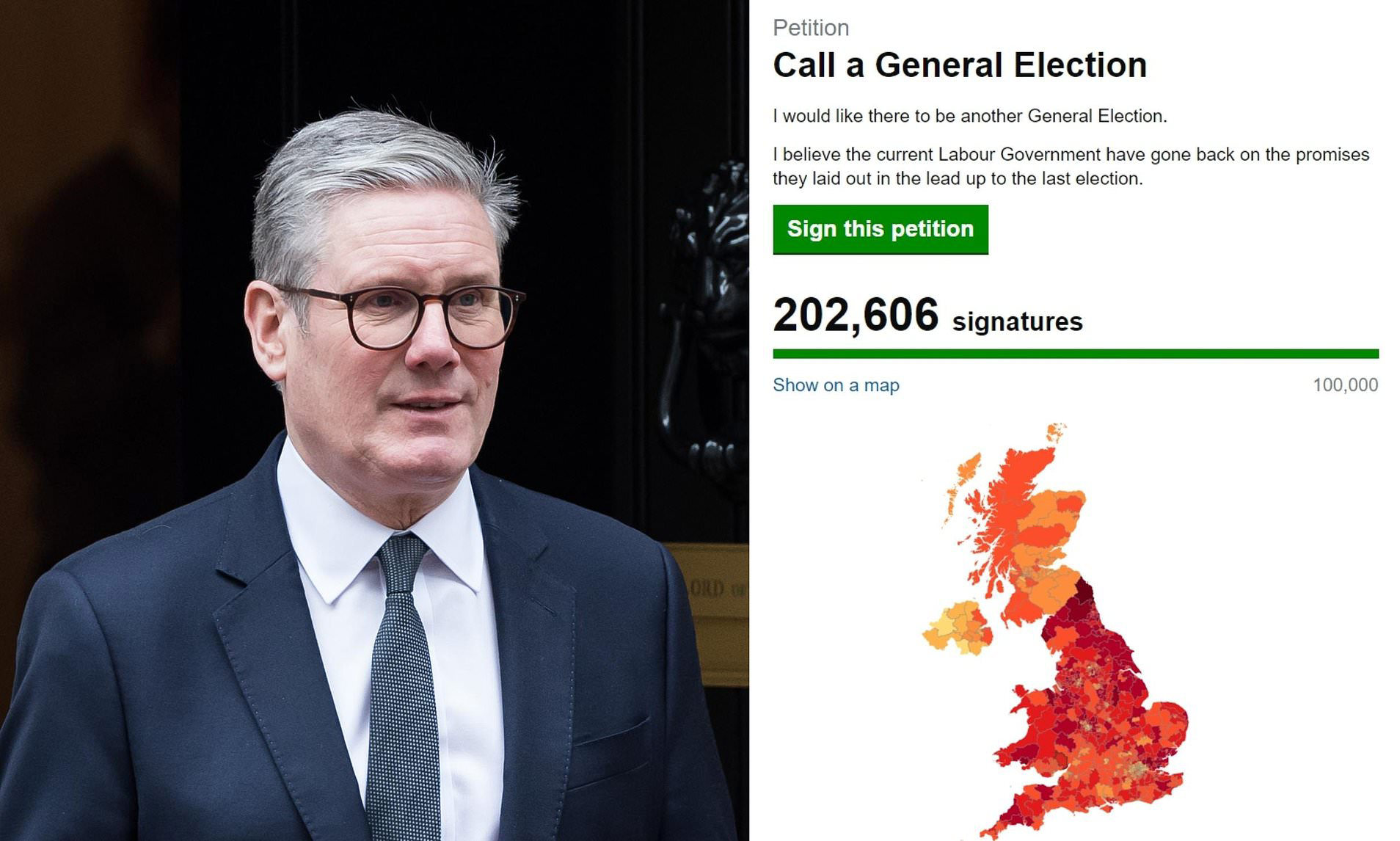 More than 200,000 people sign petition demanding General Election More than 200,000 people sign petition demanding General Election