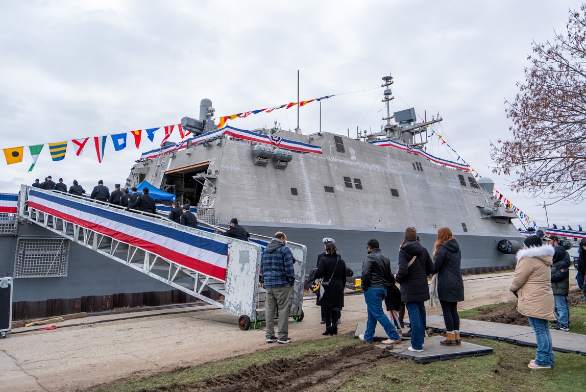 Step aboard the U.S. Navy's newest combat ship
