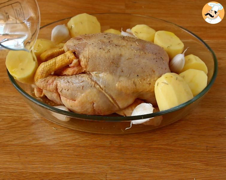 Comment cuire un poulet au four