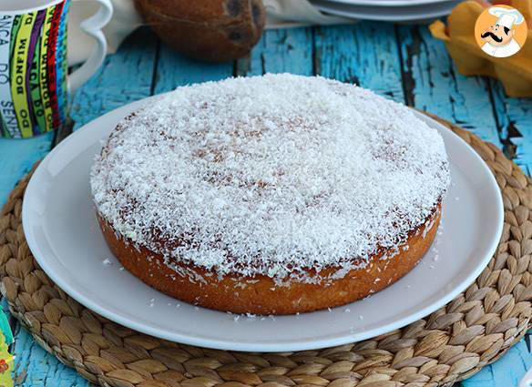 Pastel de coco tres leches brasileño