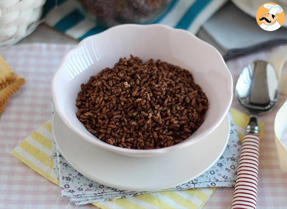 Chocolate puffed rice - coco pops copycat
