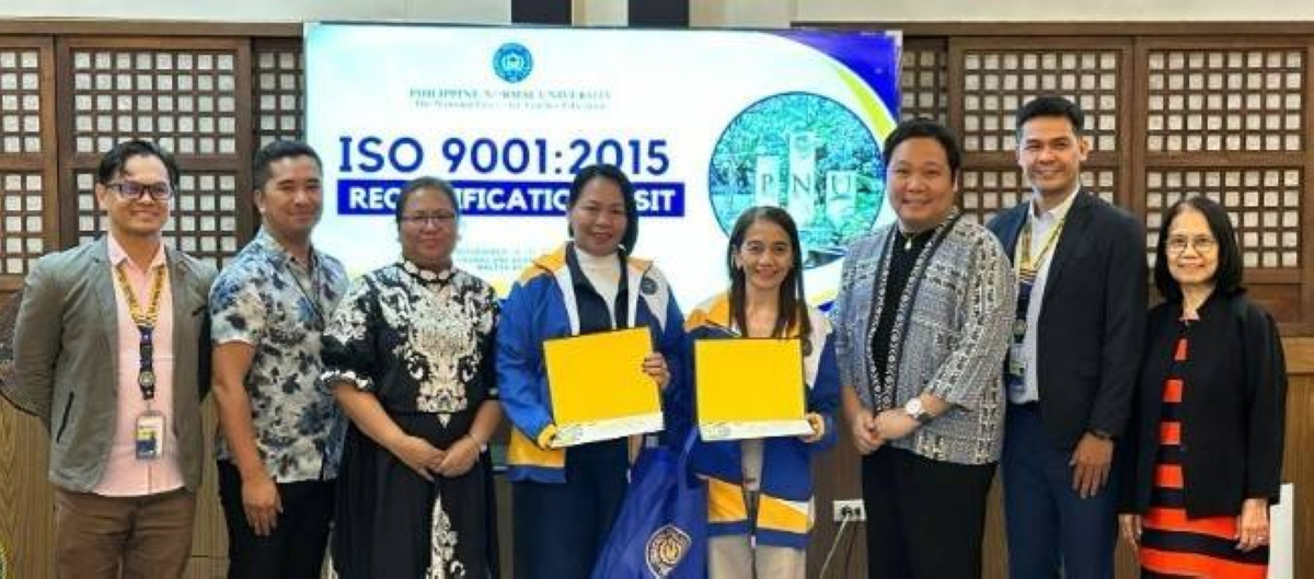 PNU scores ISO 9001:2015 recertified status PNU scores ISO 9001:2015 recertified status