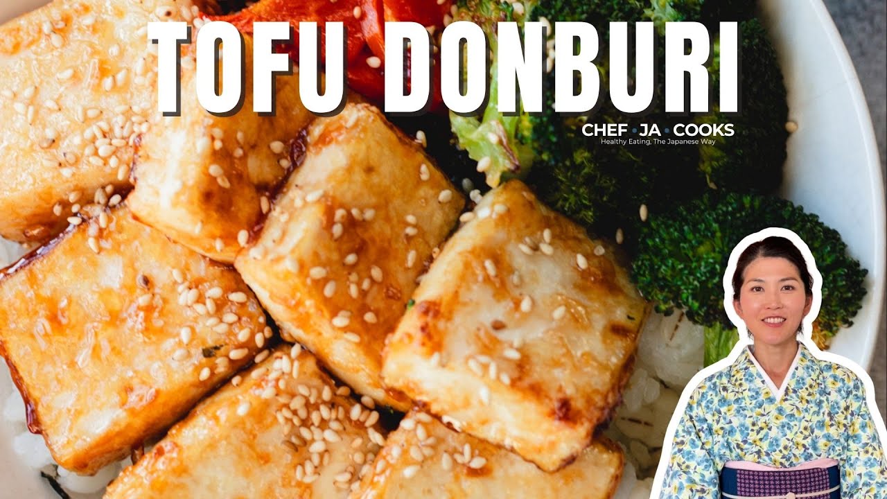 Delicious Tofu Donburi; Your New Favorite Japanese Tofu Dish