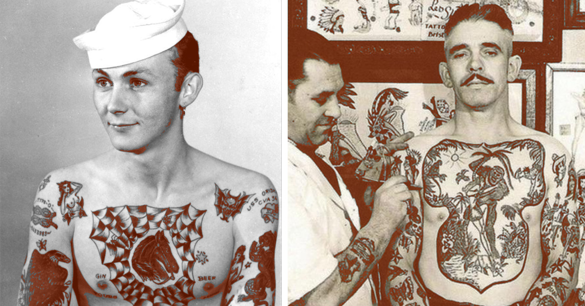 33 Vintage Sailors With Some Serious Ink