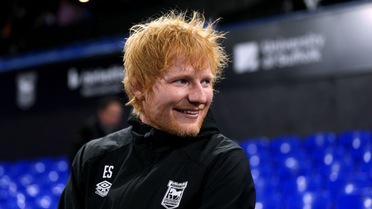 Ed Sheeran launches limited edition Ipswich Town Panini sticker