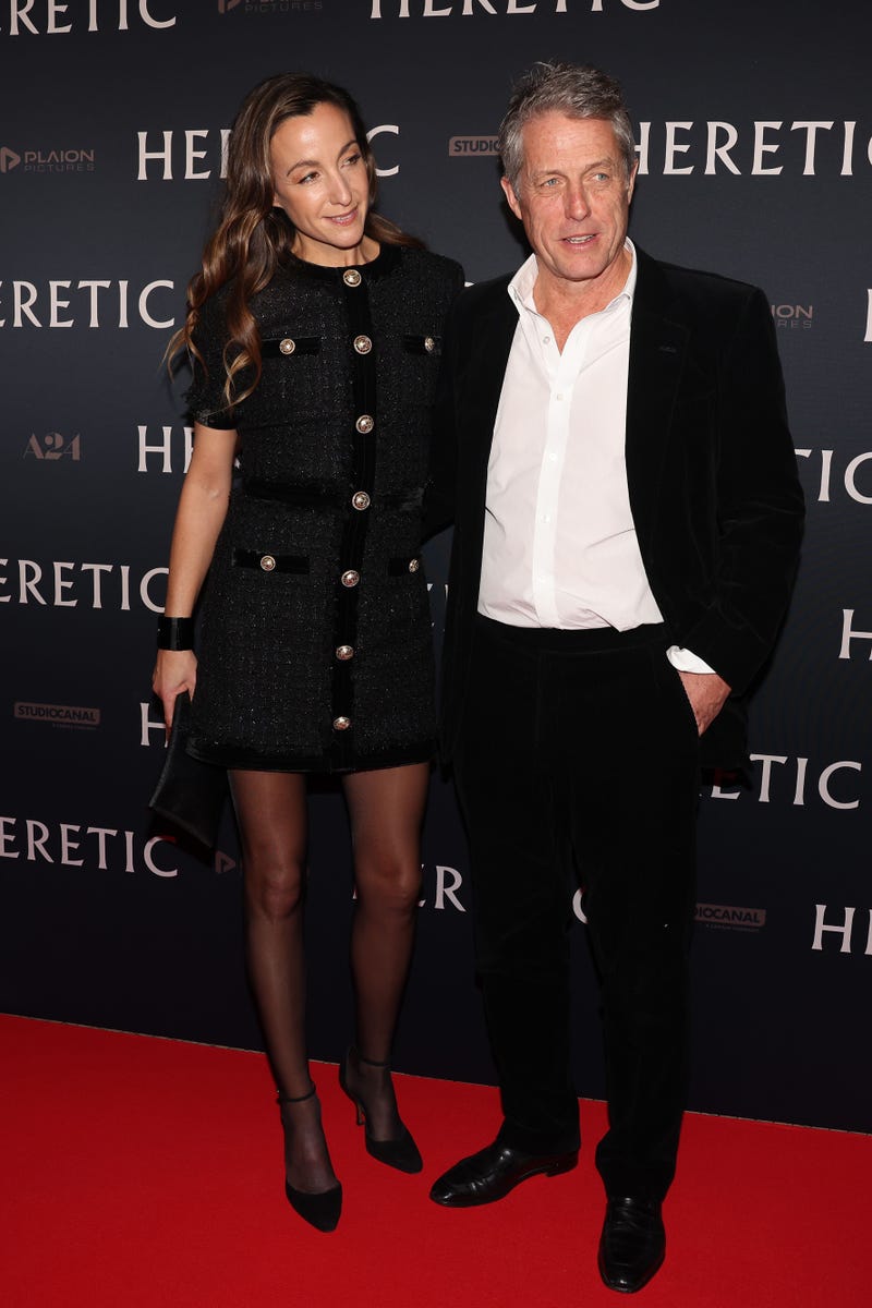 Hugh Grant and Wife Anna Elisabet Eberstein Looked Giddy at BAFTAs ...