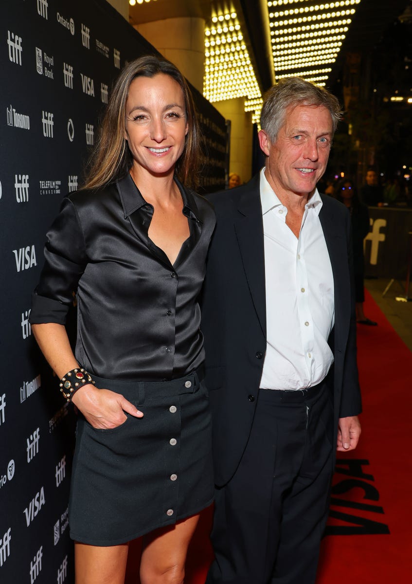 Hugh Grant and Wife Anna Elisabet Eberstein Looked Giddy at BAFTAs ...