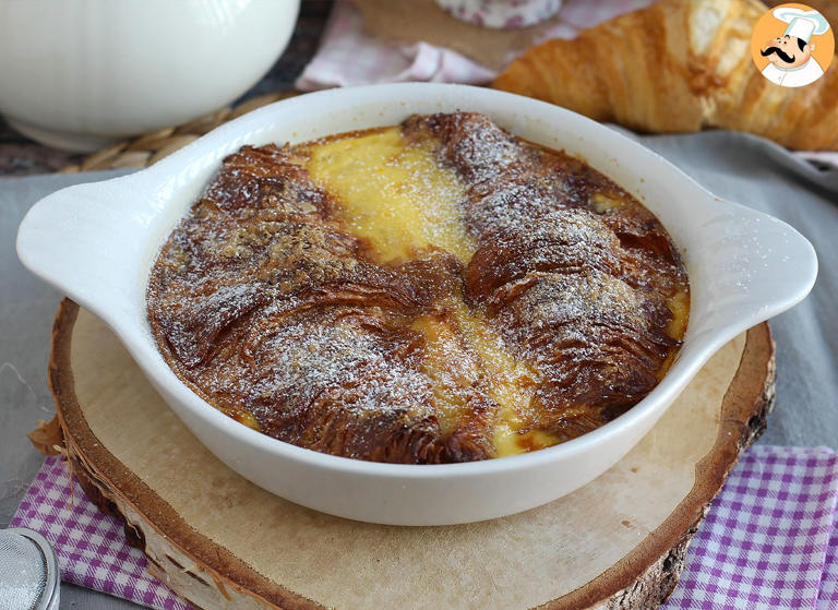 Baked french toast croissants