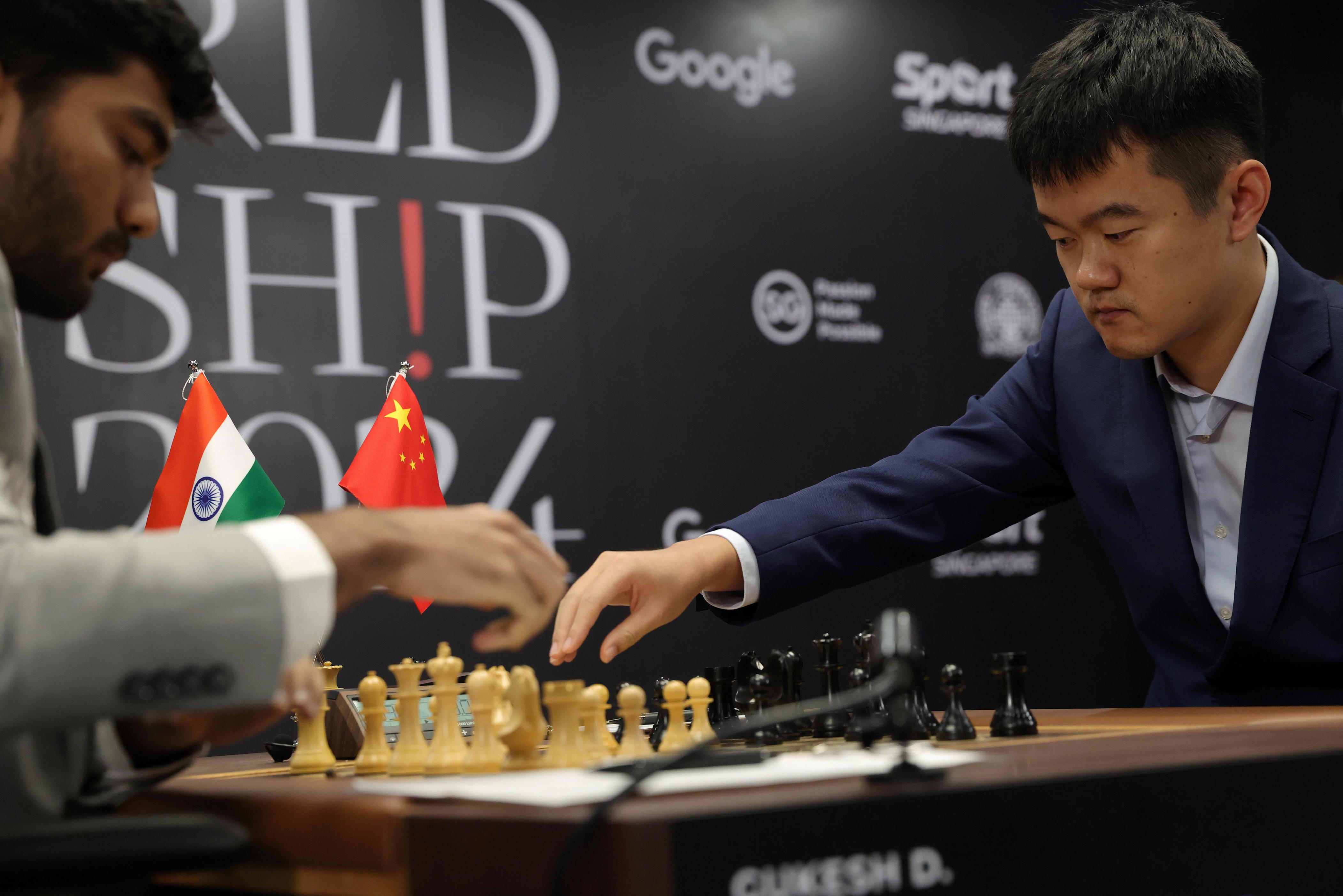 Ding Liren y Gukesh firman tablas en la segunda partida del Mundial de ... Ding Liren y Gukesh firman tablas en la segunda partida del Mundial de ...