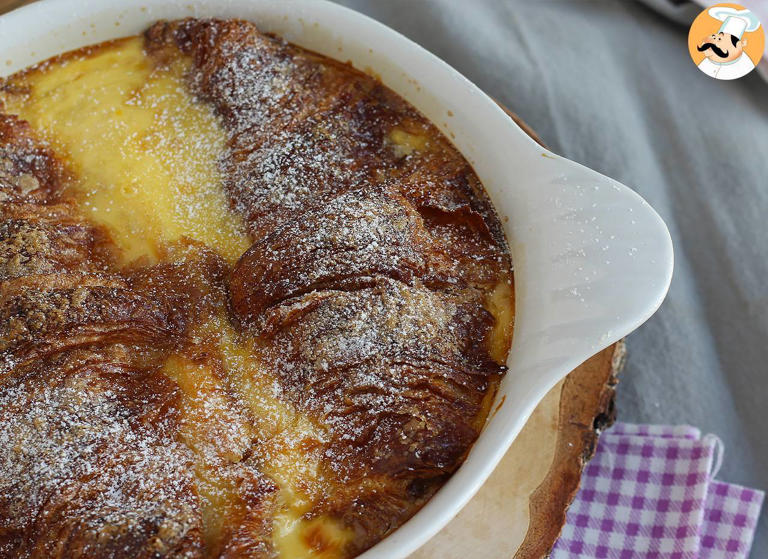 Baked french toast croissants