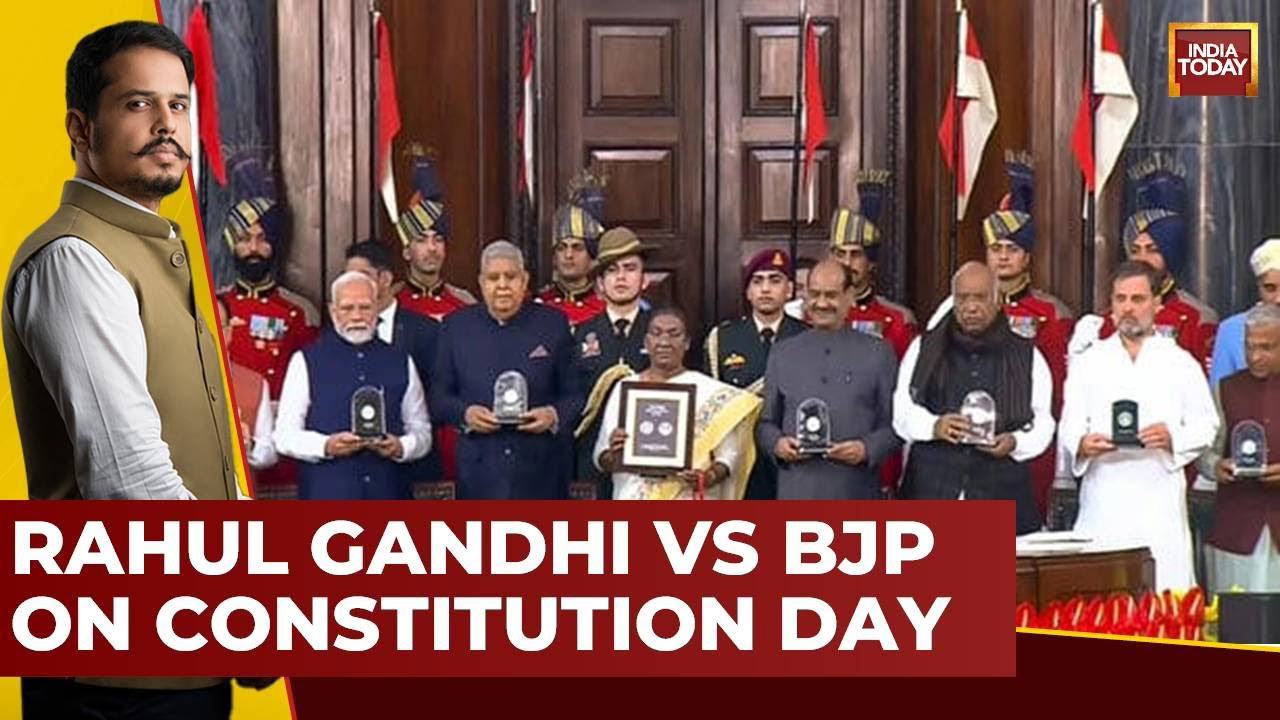 Samvidhan showdown escalates between Rahul Gandhi and BJP Samvidhan showdown escalates between Rahul Gandhi and BJP