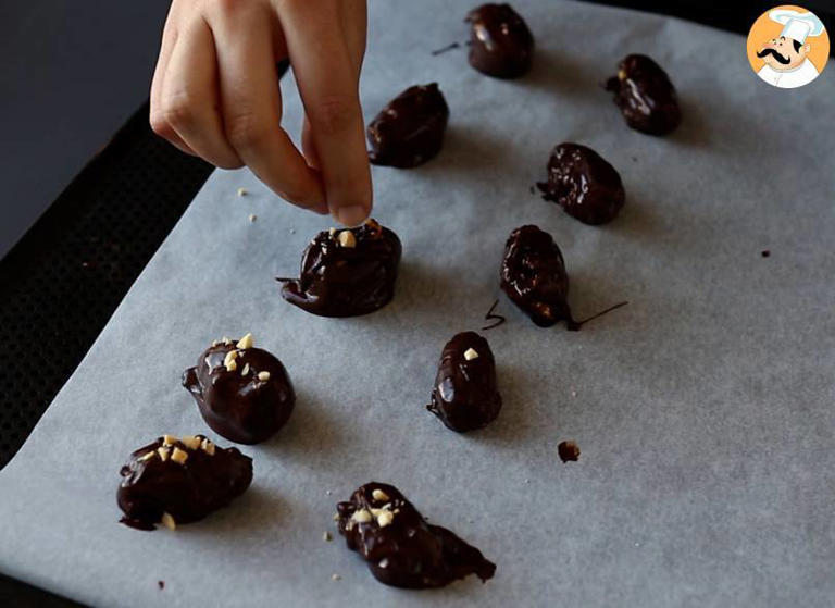 Homemade healthy snickers bars with dates