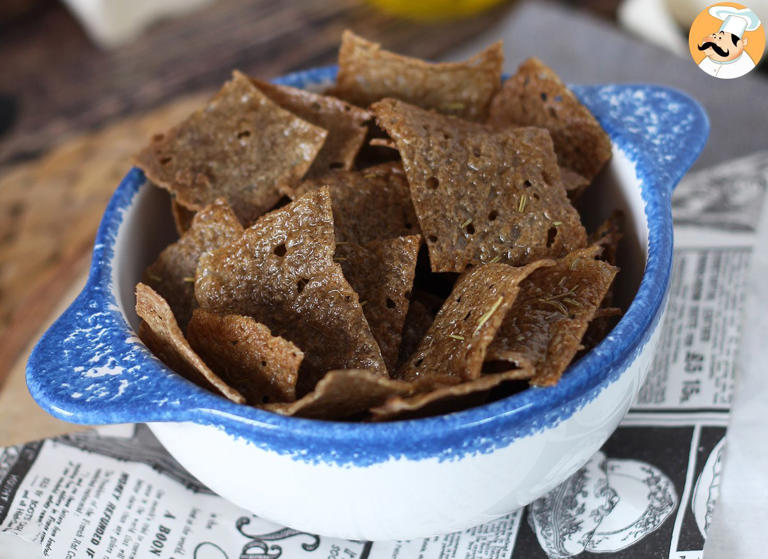 Chips de crepes de sarraceno. assou, tá pronto!