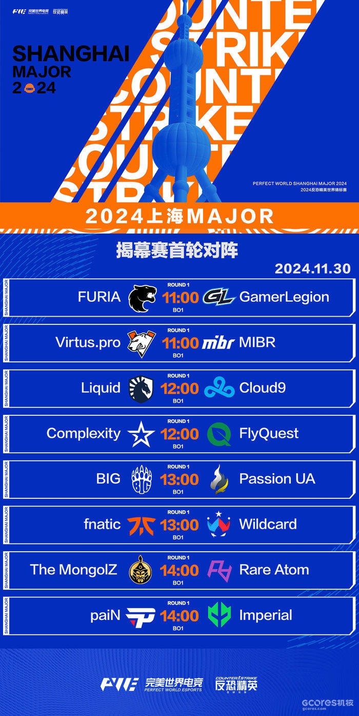 上海Major 24强战队出炉，8支传奇组战队已敲定