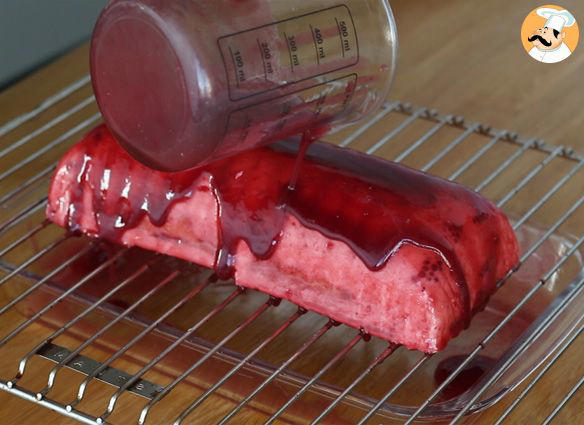 Raspberry tiramisu cake log