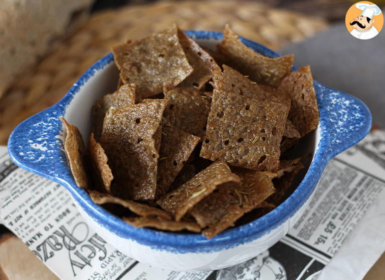 Chips de crepes de sarraceno. assou, tá pronto!