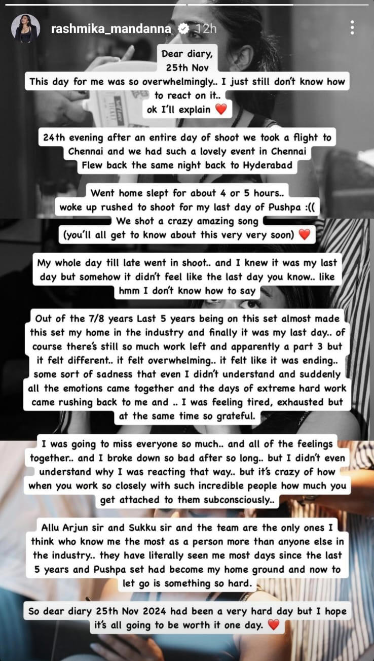 Rashmika Mandanna broke down on last day of Pushpa 2 shoot, hints at part 3