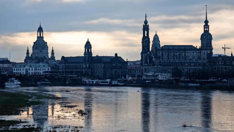 Der Wasserstand der Elbe in Dresden am 14.06.2026