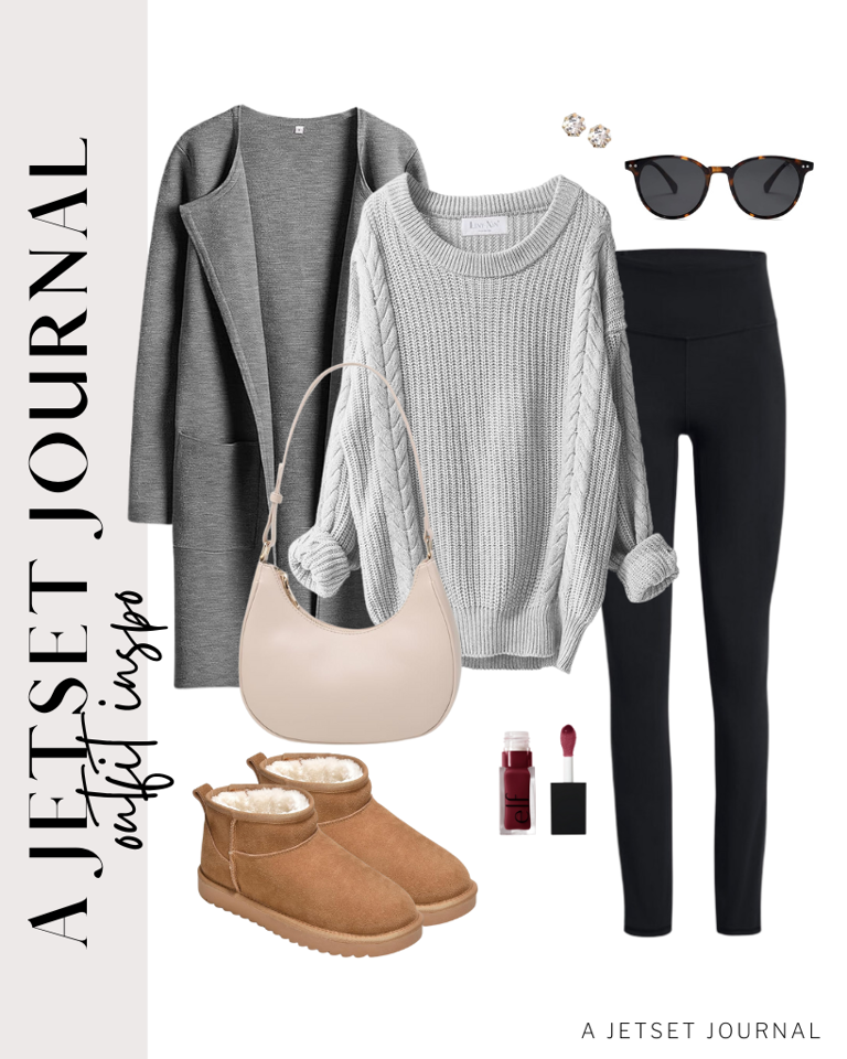 5 Comfy Outfits with New Oversized Cable Knit Sweater