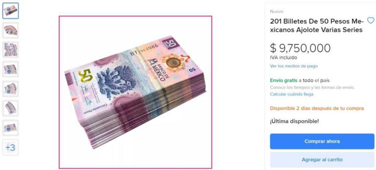 ¿Vale 9 millones de pesos? El verdadero precio del billete del ajolote ¿Vale 9 millones de pesos? El verdadero precio del billete del ajolote