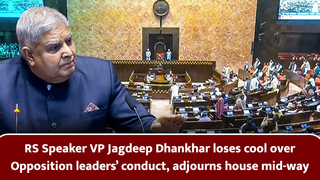RS Speaker VP Jagdeep Dhankhar loses cool over Opposition leaders ... RS Speaker VP Jagdeep Dhankhar loses cool over Opposition leaders ...