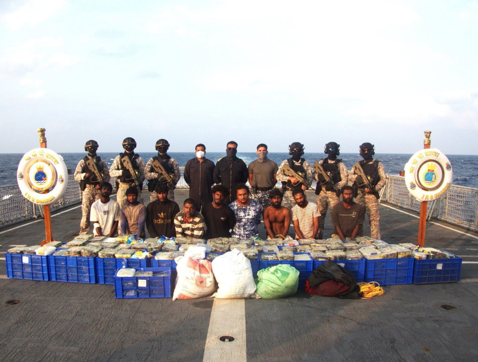 Big success for Indian Navy: 500 kg of crystal meth seized in joint ... Big success for Indian Navy: 500 kg of crystal meth seized in joint ...