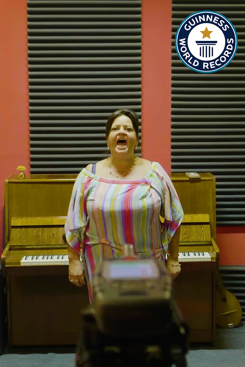 La note de mezzo-soprano la plus forte, Guinness World Records